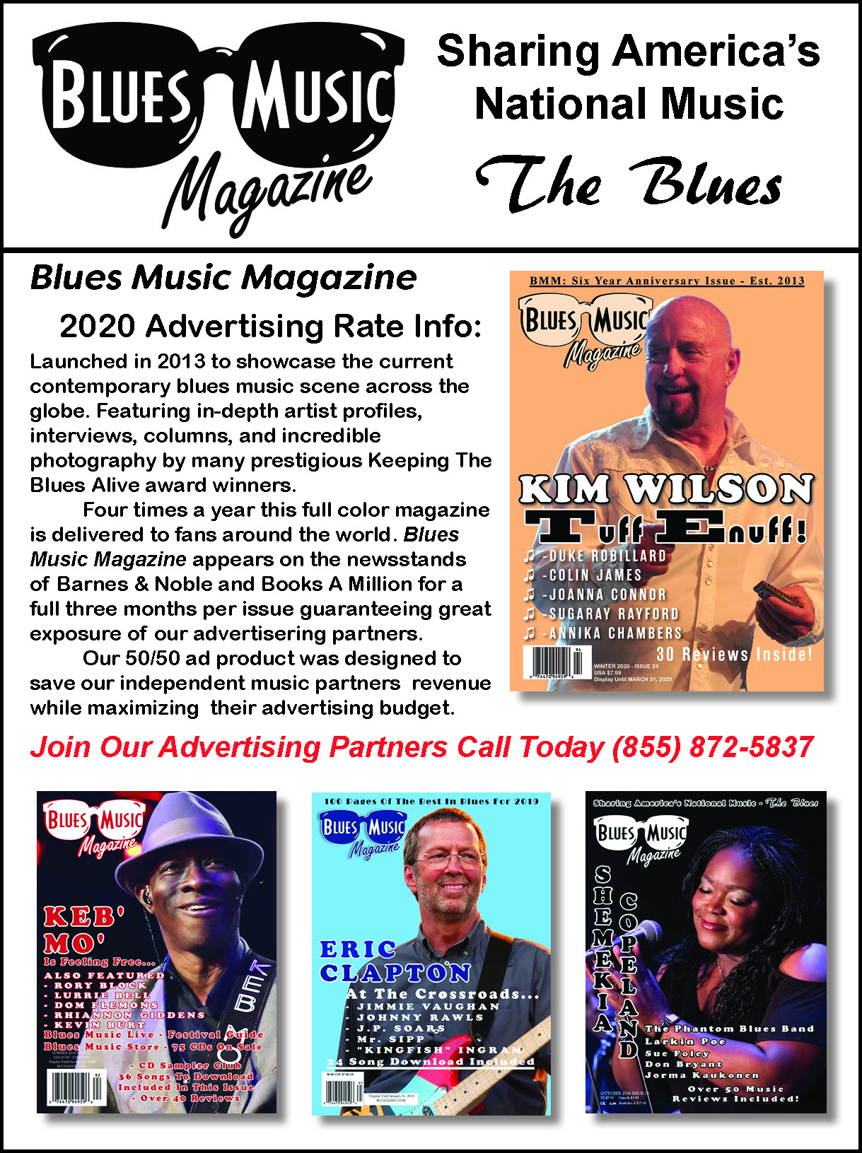 ADVERTISE IN BLUES MUSIC MAGAZINE