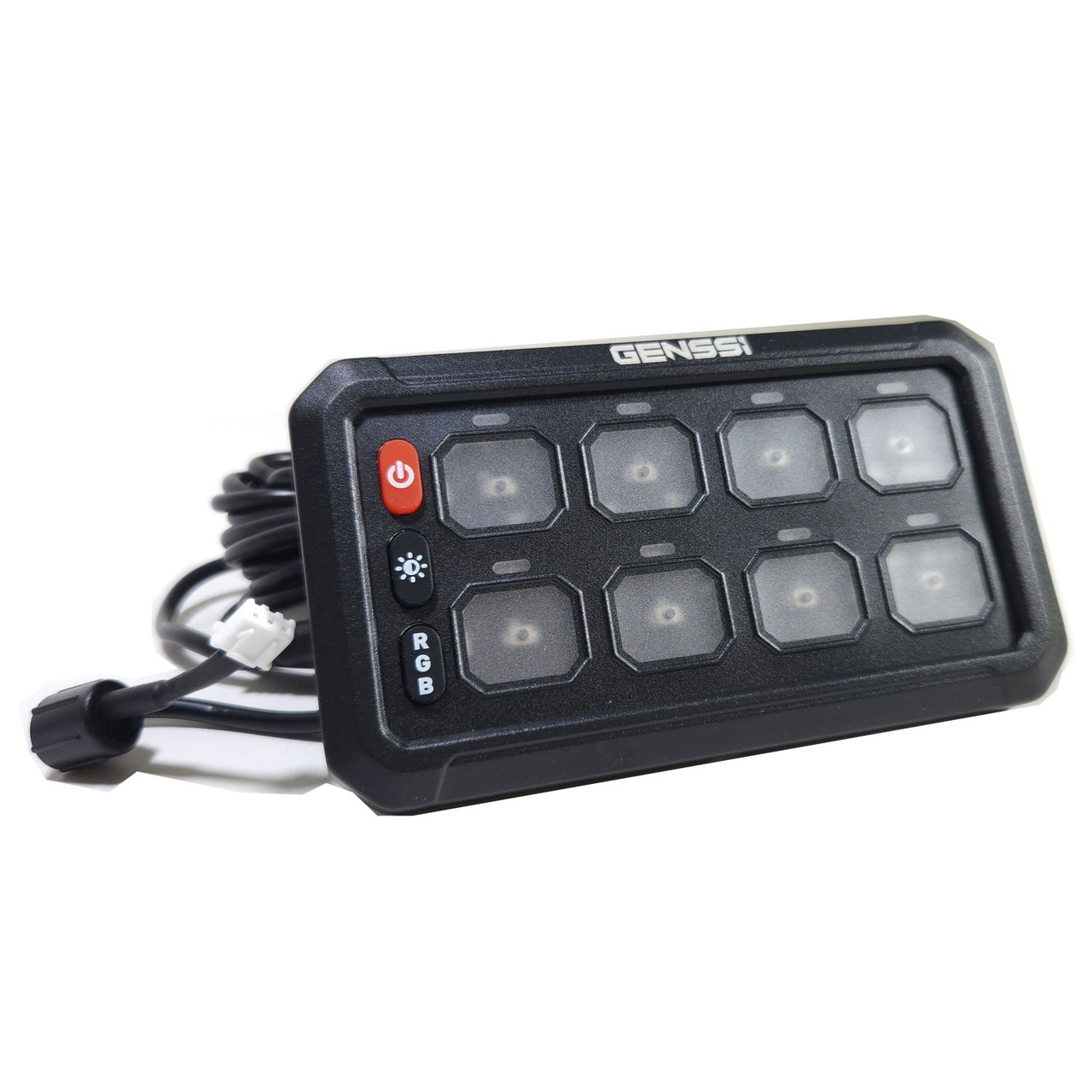 8 Gang Switch Box Panel Relay Kit RGB Multi-Color - JPFEDERATION