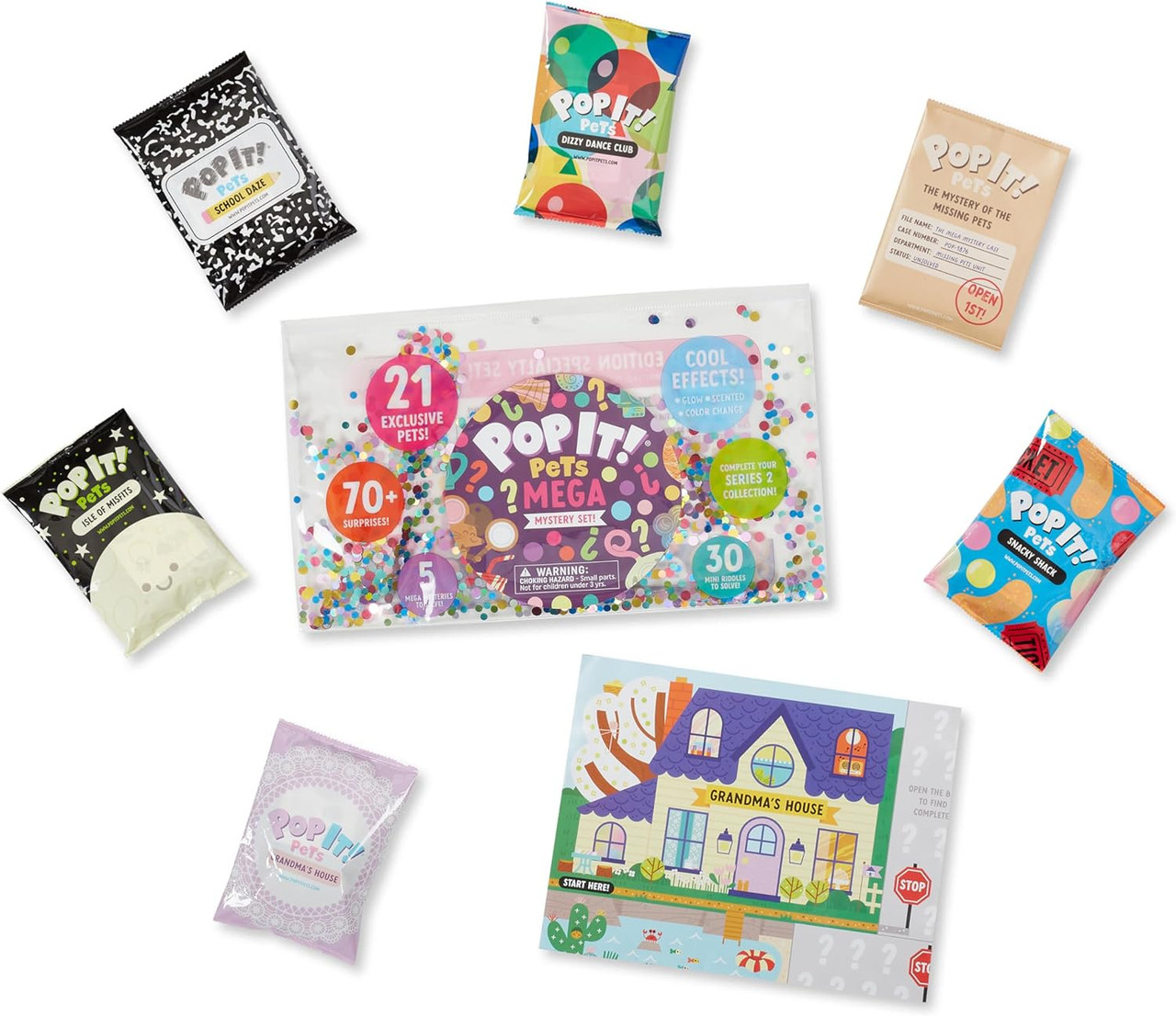 Pop It! Pets Mega Pack Season 2: Collectable Pets: Sensory Fidget Toy