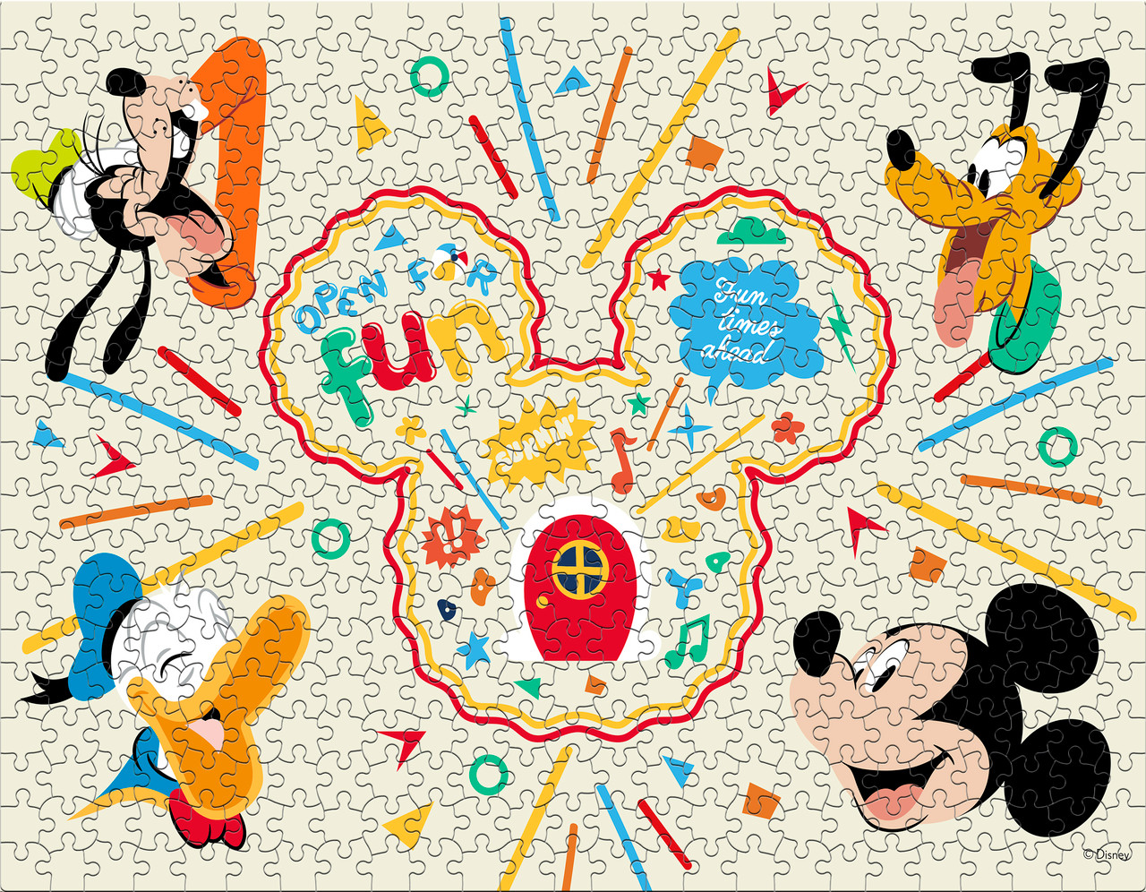 Ceaco Puzzle: Disney Mickey Mouse Puzzles - Multipack 4 Puzzles - 48 ...
