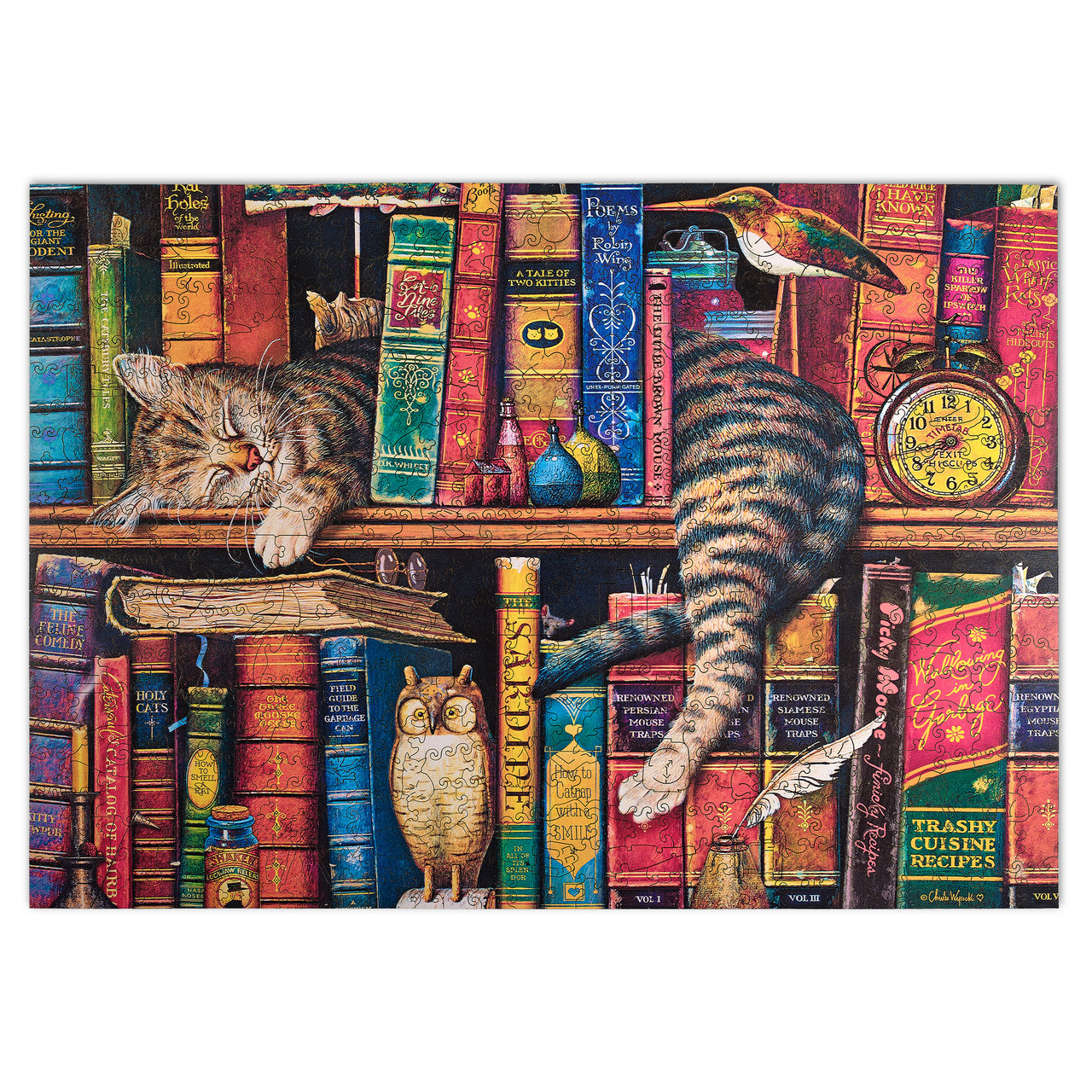 Wood Puzzle: Charles Wysocki: Frederick the Literate-Whimsy Pieces 500 ...