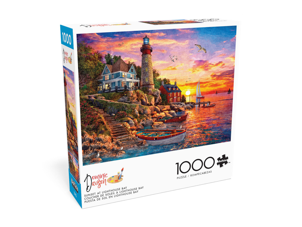 Dominic Davison: Sunset at Lighthouse Bay 1000 Piece Puzzle
