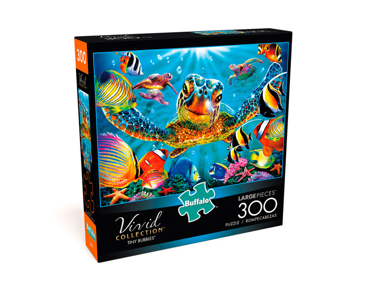 Vivid Tiny Bubbles 300 Large Piece Jigsaw Puzzle