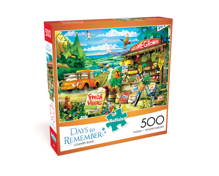 Days to Remember Country Road 500 Piece Jigsaw Puzzle
