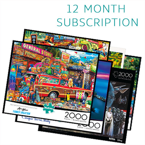 Puzzle Express- 1500/2000 Piece 12 Month Jigsaw Puzzle Subscription