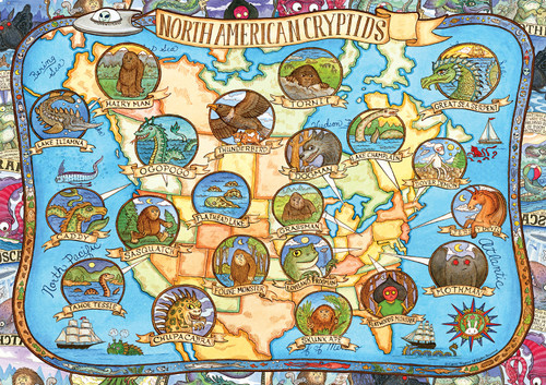 Cryptids of North America 300 Large Piece Puzzle