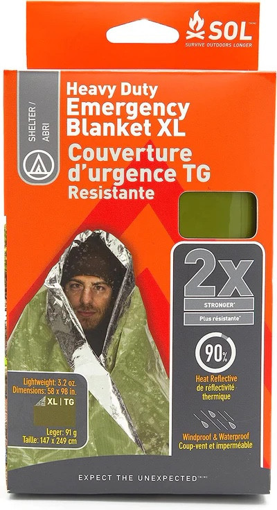 SOL Emergency Survival Blanket Heavy Duty - Green - Small Planet Sports