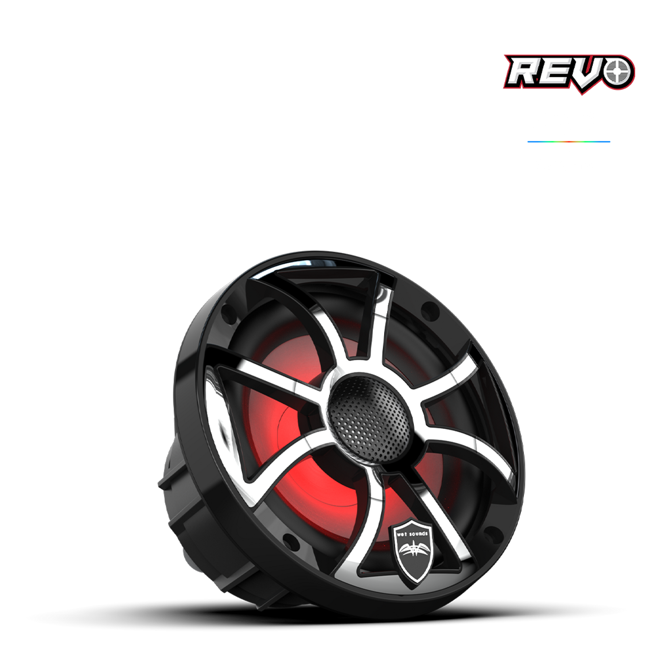 REVO Series 6.5-inch High-Output Component Style Coaxial Speakers w/ XS-Black-Stainless Steel ...