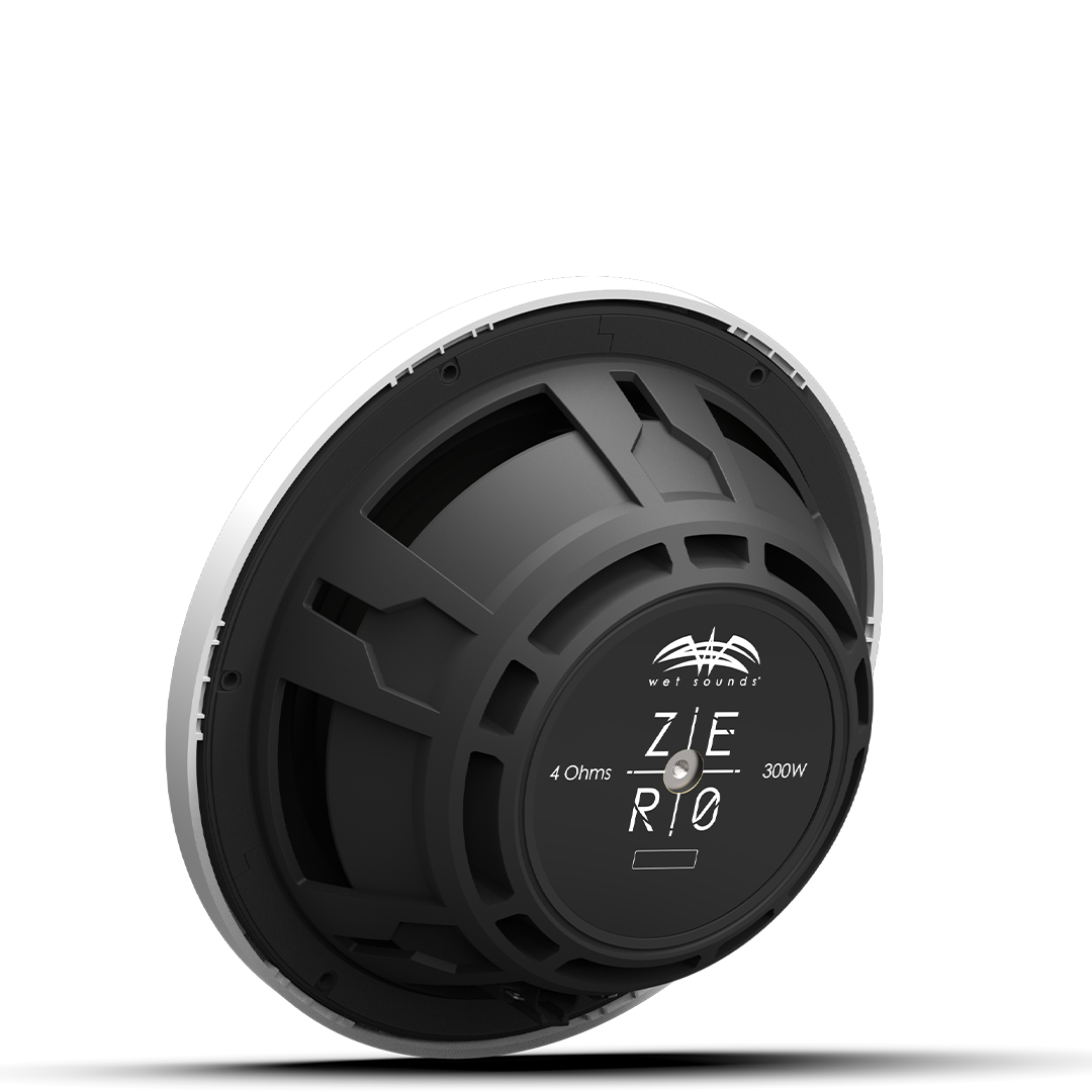 Zero 10" 4Ω Sealed Marine Subwoofer White XZ | Wet Sounds