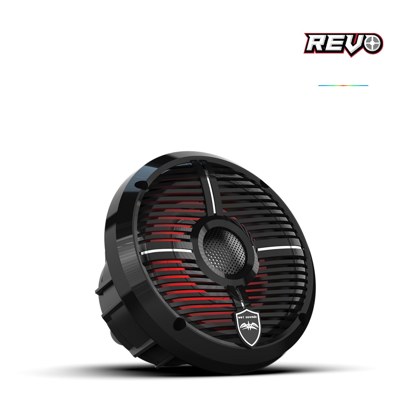 REVO Series 6.5-inch High-Output Component Style Coaxial Speakers w/ XW-Black RGB Grilles