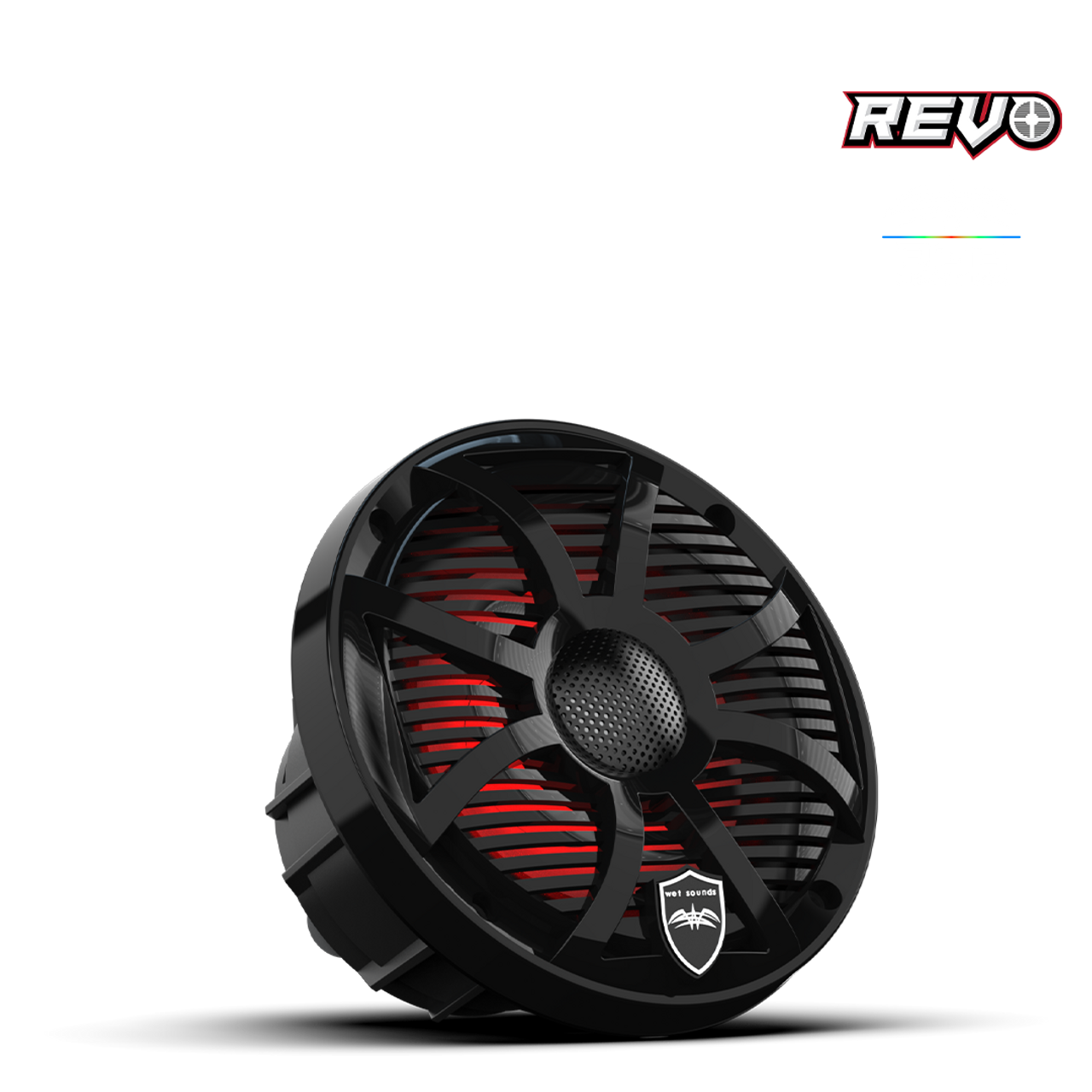 REVO Series 6.5-inch High-Output Component Style Coaxial Speakers w/ SW-Black RGB Grilles