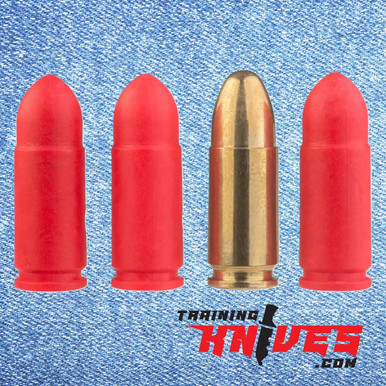 Fab Defense Red 9mm Polymer Training Bullets | Safe Practice Ammo ...
