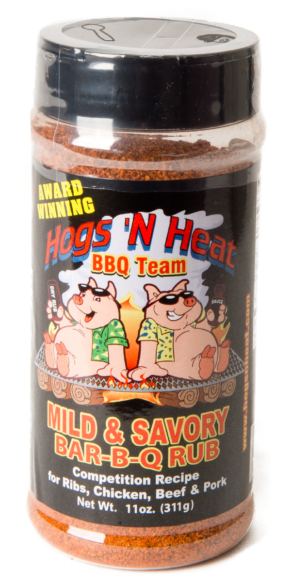 Hogs 'N Heat Mild and Savory Rub - 11 oz