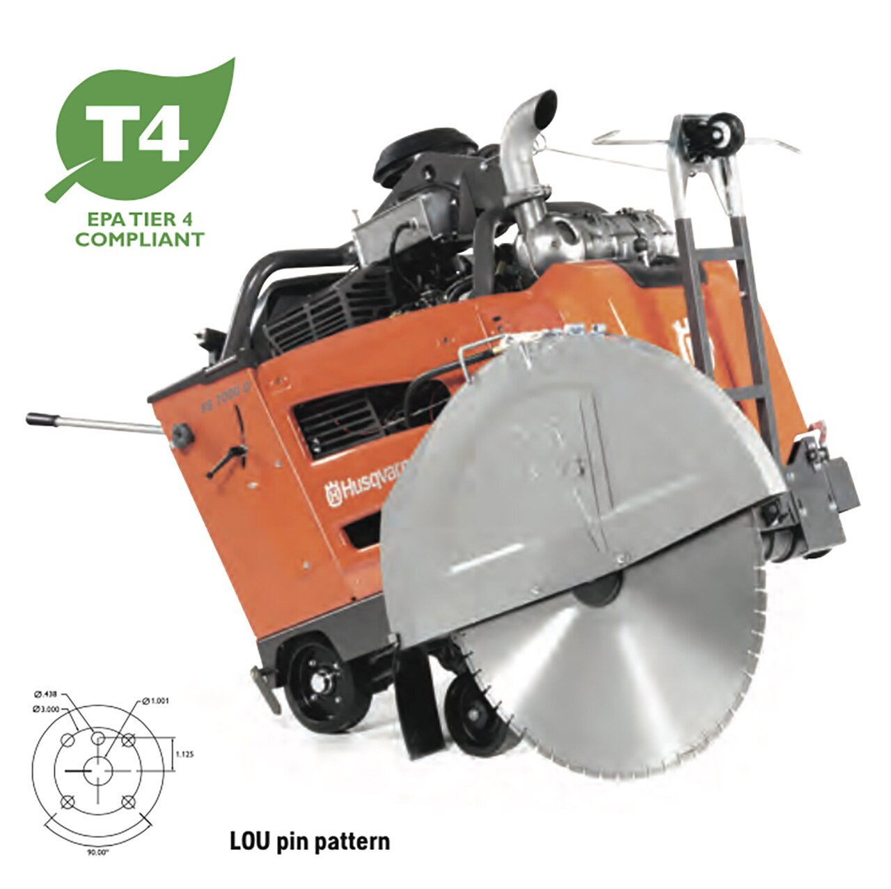 FS 7000 D 3-Speed (E-Track and/or Blade Clutch) Concrete Flat Saw