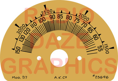 Atwater Kent Model 217 Dial (Item: DS-A832) - Radio Daze LLC