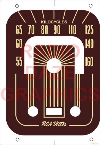 RCA Model BP-55, BP-56, BP-85 Dial (Item: DS-A906) - Radio Daze LLC