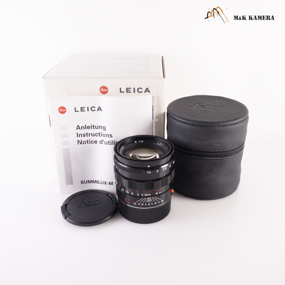 Leica Summilux-M 50mm F/1.4 Pre-A Black Paint Lens Yr.2004 Germany ...