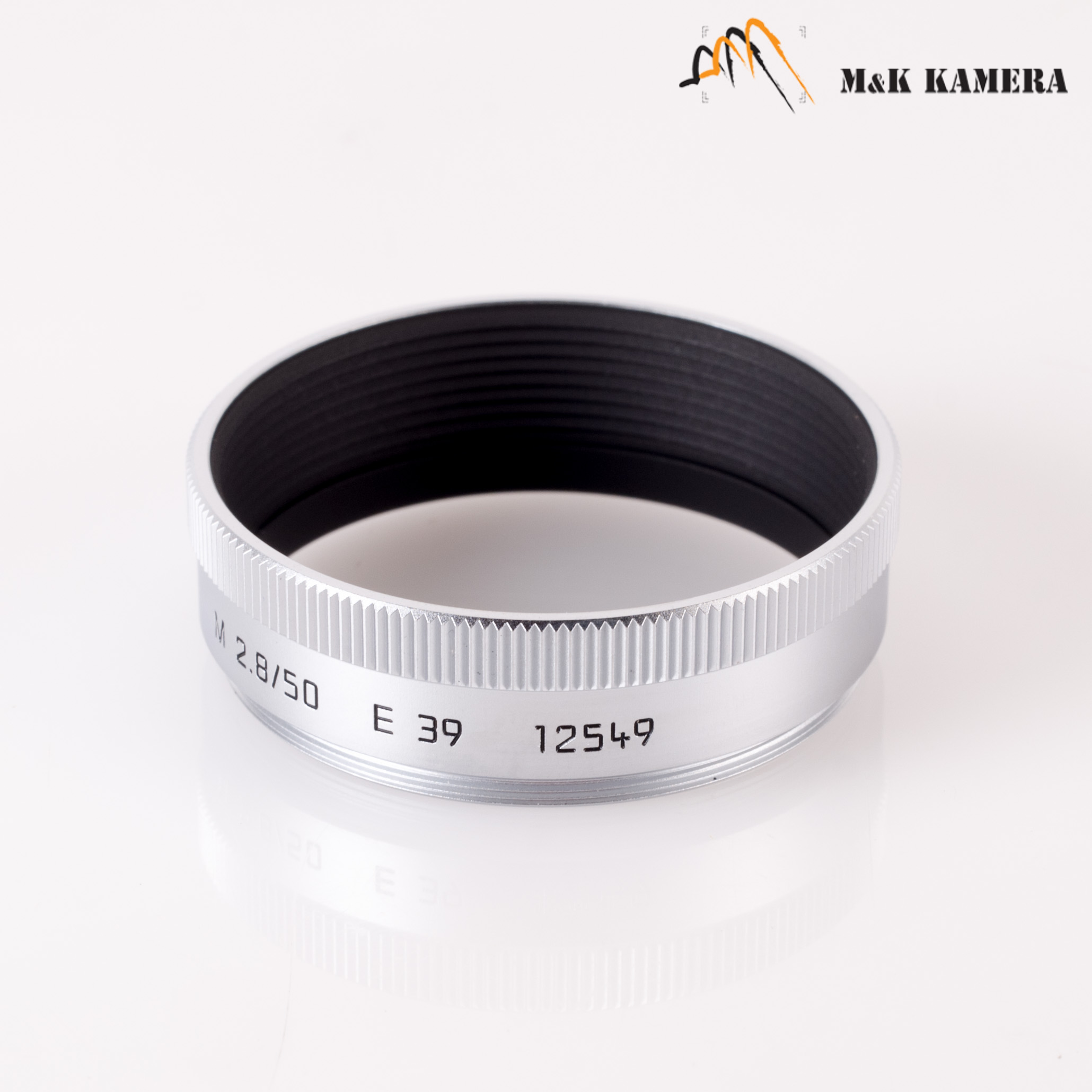 Leica 12549 Silver Hood for Elmar-M 50mm f/2.8 V2 #549 - M & K Kamera ...