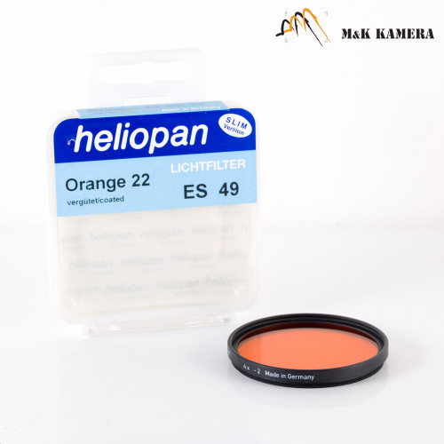 Heliopan 49mm Orange 22 Filter #056 - M & K Kamera Trading Limited 齊齊影攝影器材