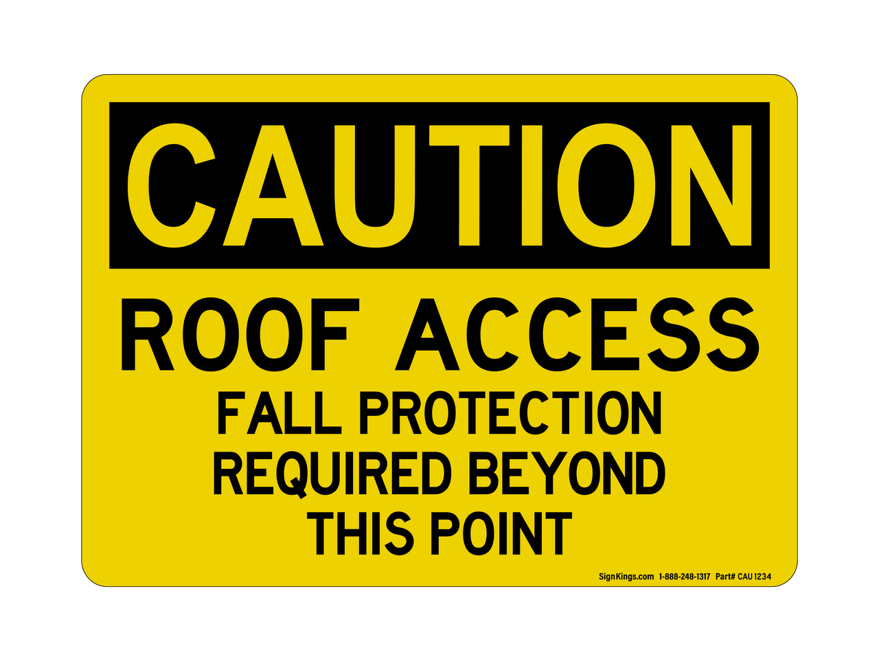 1234, OSHA Caution Sign