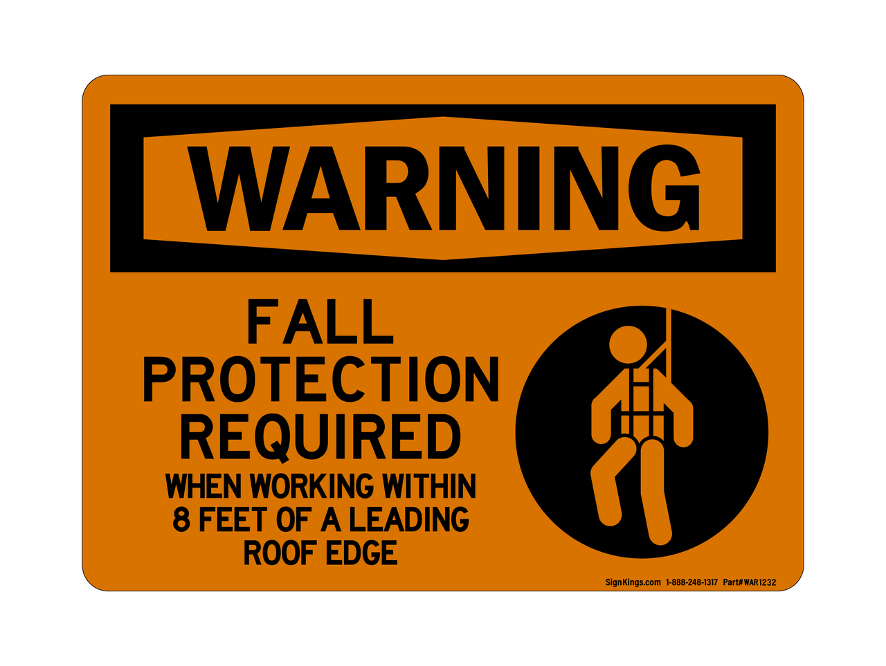 Fall Protection Required When Working Within 8 Feet Of A Leading Roof ...