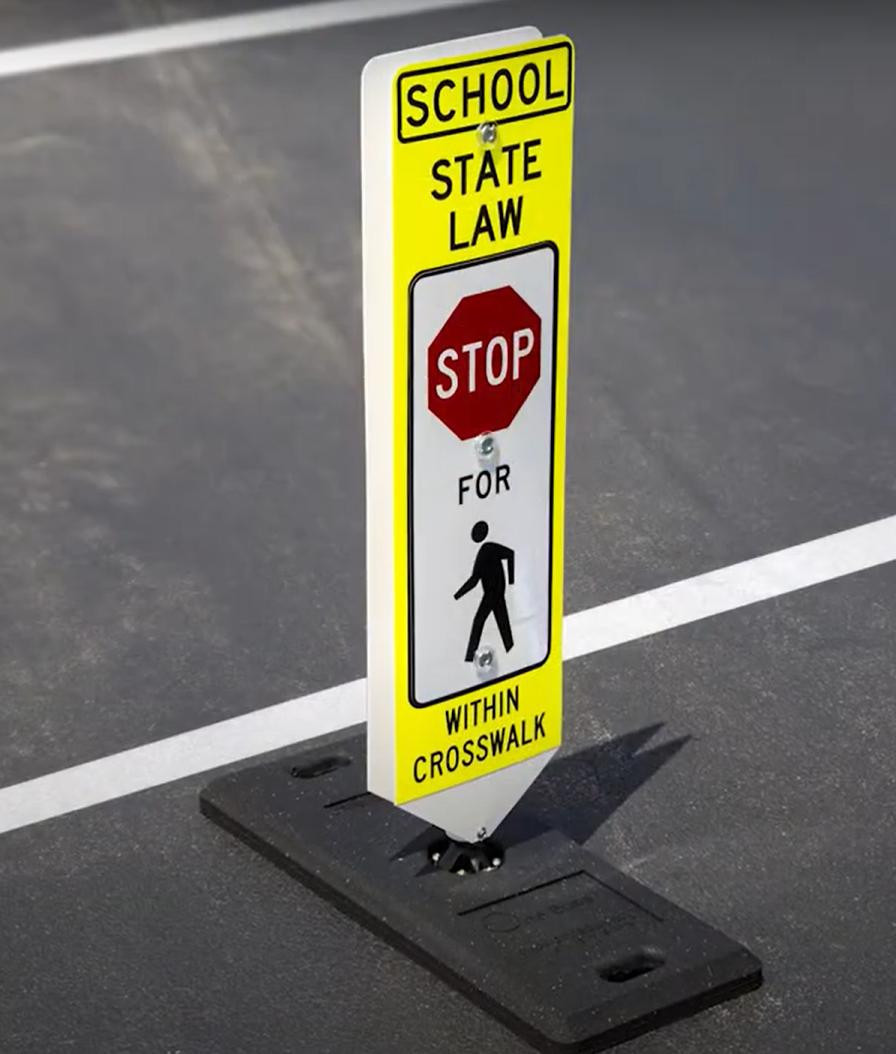 State Law Yield to Pedestrians within Crosswalk (Yield Symbol) Sign ...