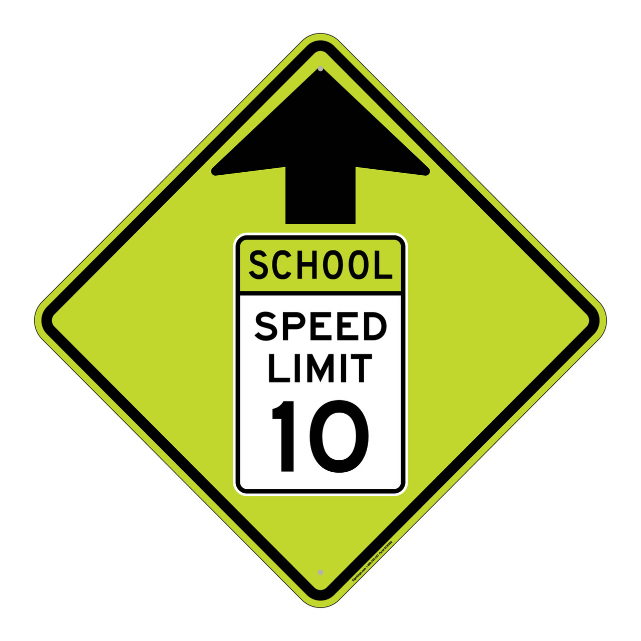 10 MPH School Speed Limit Sign, MUTCD Compliant