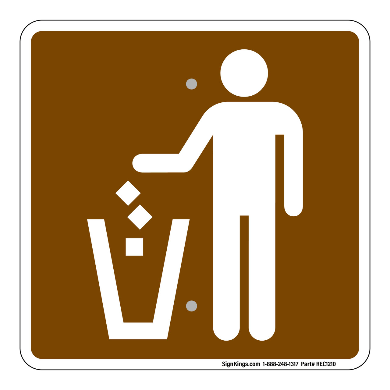 Trash, Litter, Dumpster Sign,