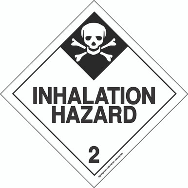 Hazard Class 2 Inhalation Hazard, Hazmat Placard