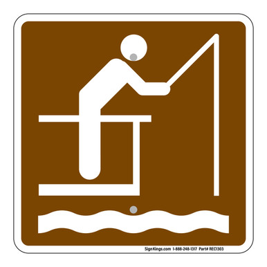 Fishing Pier Signs, Campground MUTCD Compliant Traffic Control Signs ...