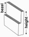 Sterling Step Bezel, Plain Pattern, Dead-Soft