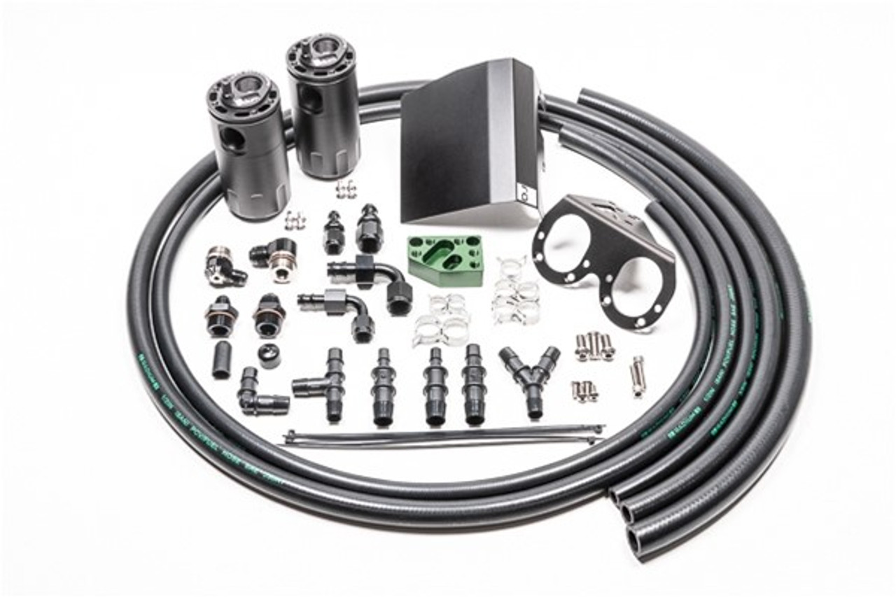 [PN: 20-0608-FL] Radium Dual Catch Can Kit, 02-21 Subaru EJ Turbo, - RAD Industries Parts Store