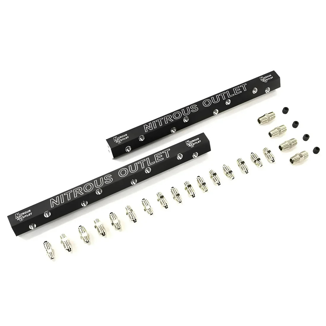[PN: 00-01765-D-Corvette] Corvette Dual Billet Aluminum Injection Rail Kit
