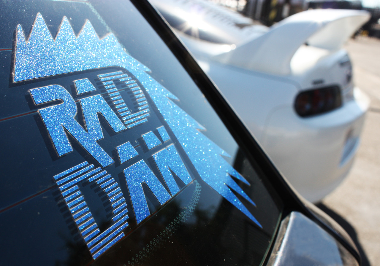 RAD DAN Mullet Decal: Sparkle Blue - RAD Industries Parts Store