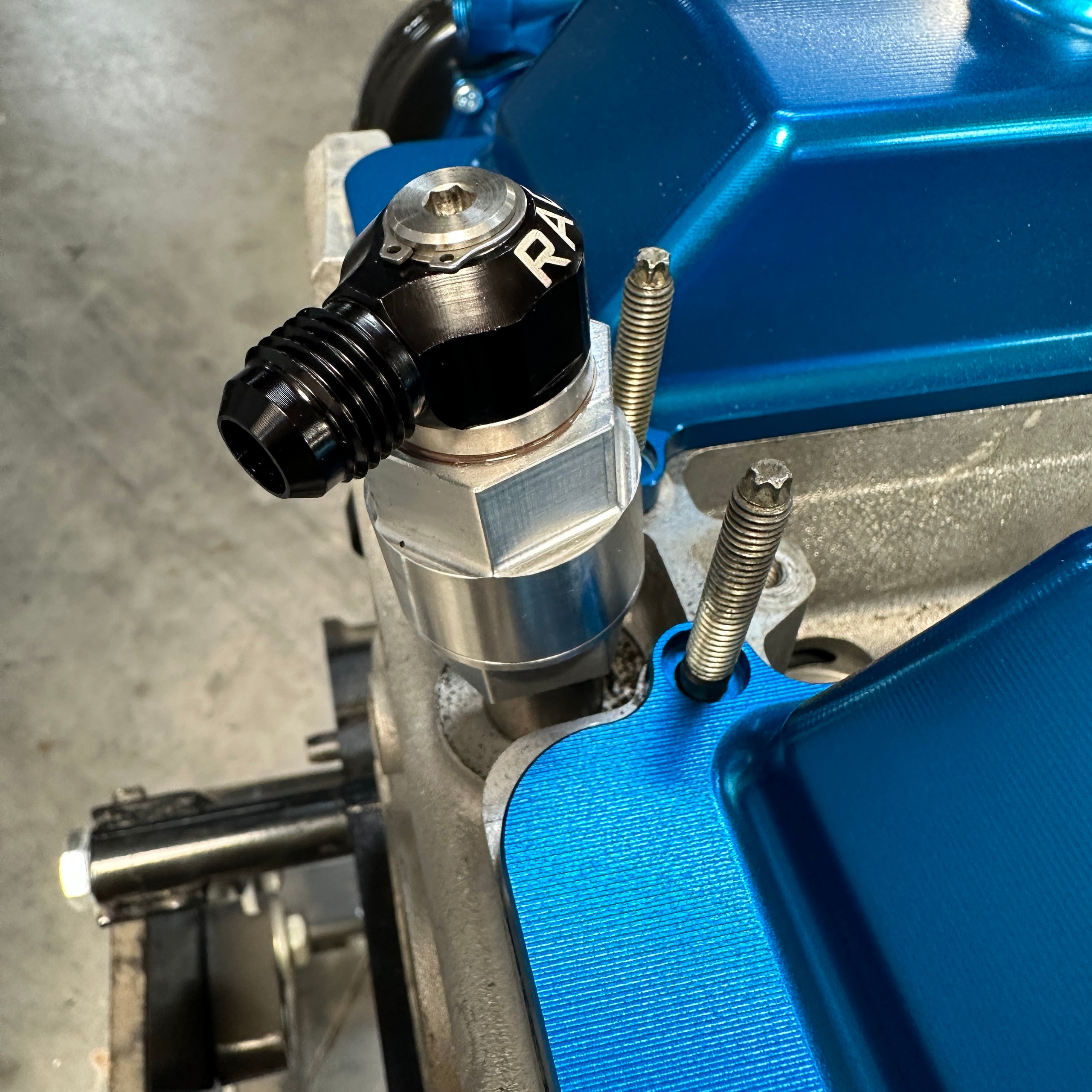 RAD Industries AN Adapter for JZ Rear Coolant Exit - RAD Industries ...