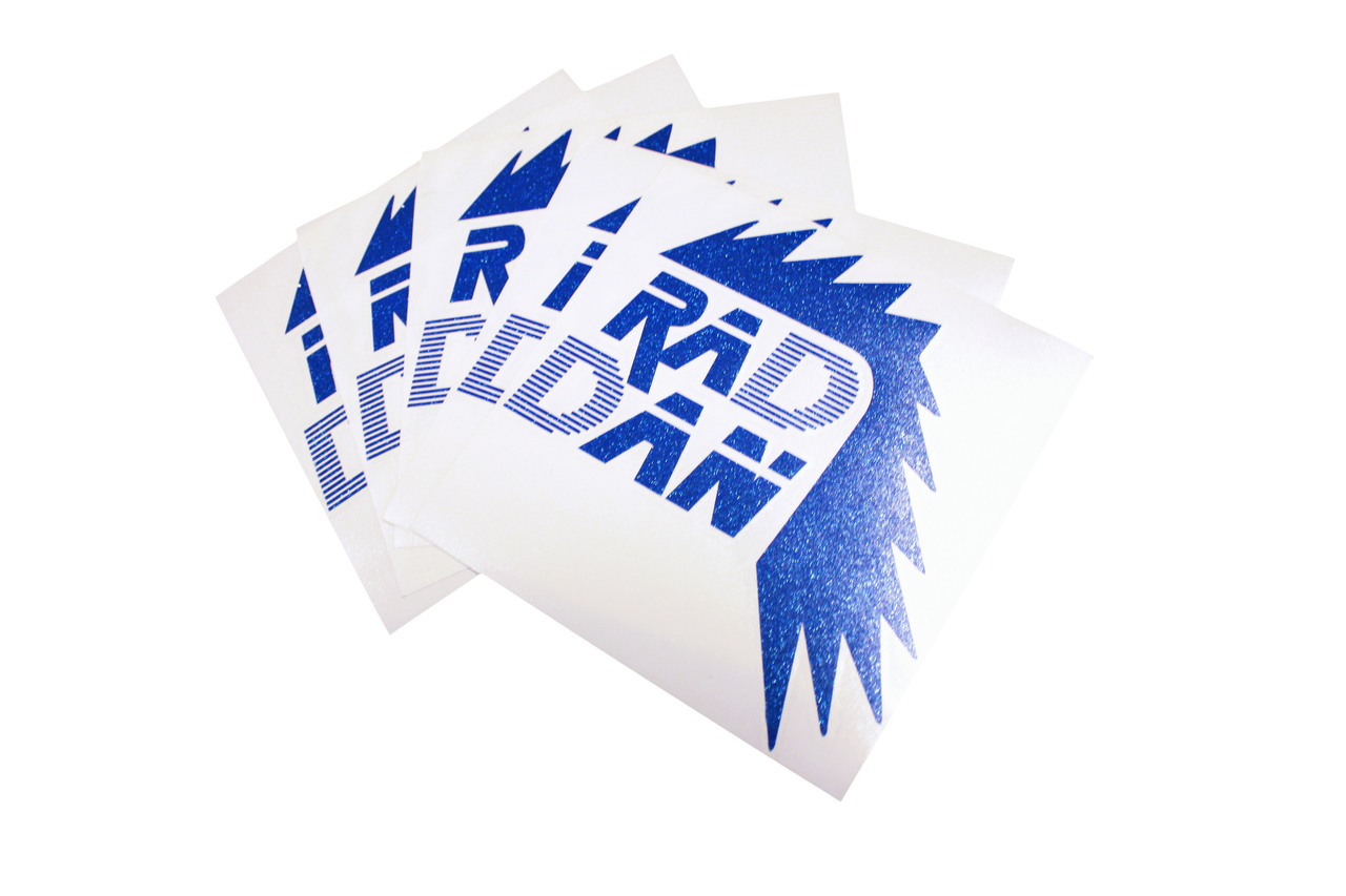 RAD DAN Mullet Decal: Sparkle Blue - RAD Industries Parts Store