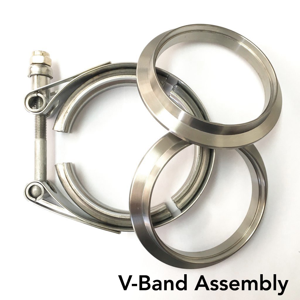 Ticon 3.5” Titanium V-Band Clamp Assembly(2 Flanges & 1 Clamp) - RAD ...
