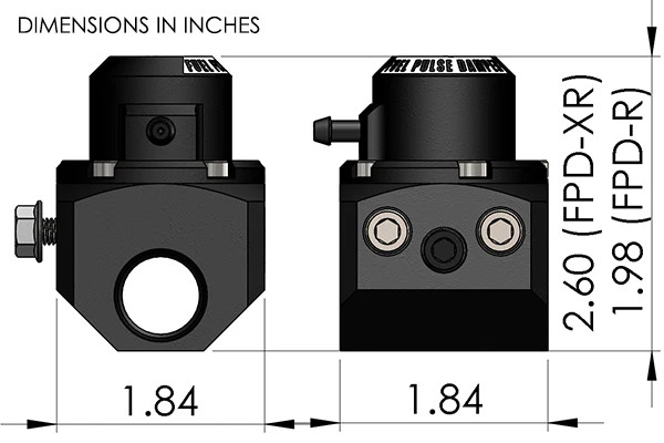 Radium Fuel Pulse Damper, Inline Kits - RAD Industries Parts Store