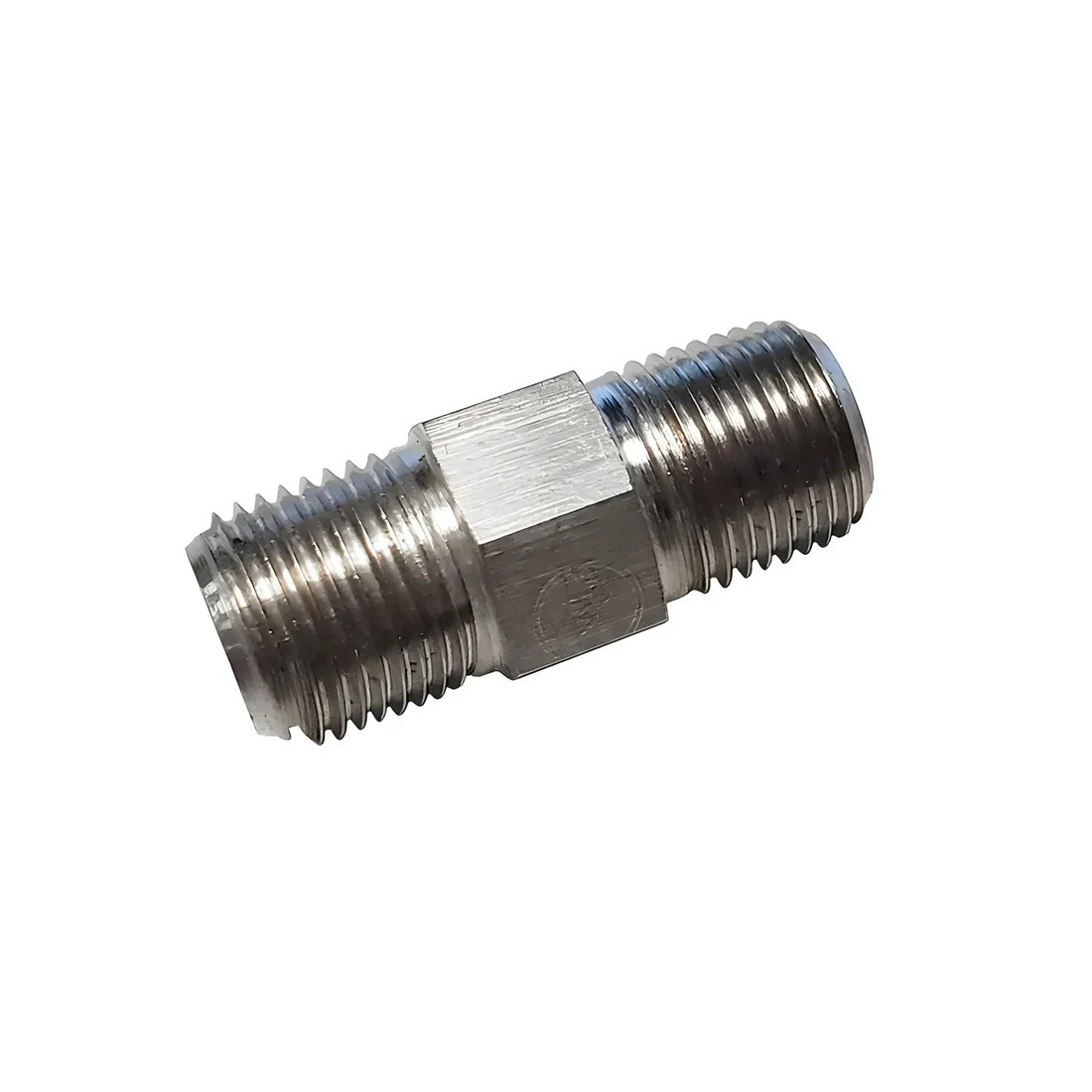 [PN: 00-01100-SS] 1/8" NPT x 1/8" NPT Straight Fitting - Male/Male