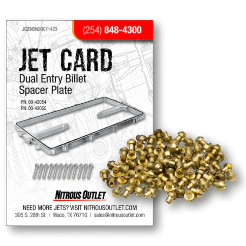 [PN: 00-00302] Dual Entry Billet Spacer Plate Jet Pack - Gas/E85 (5-55 ...