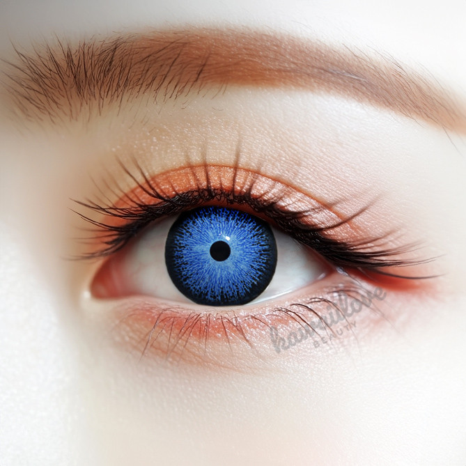 CrazyLab Interstellar Blue Circle Lenses - USA 1-3 Shipping