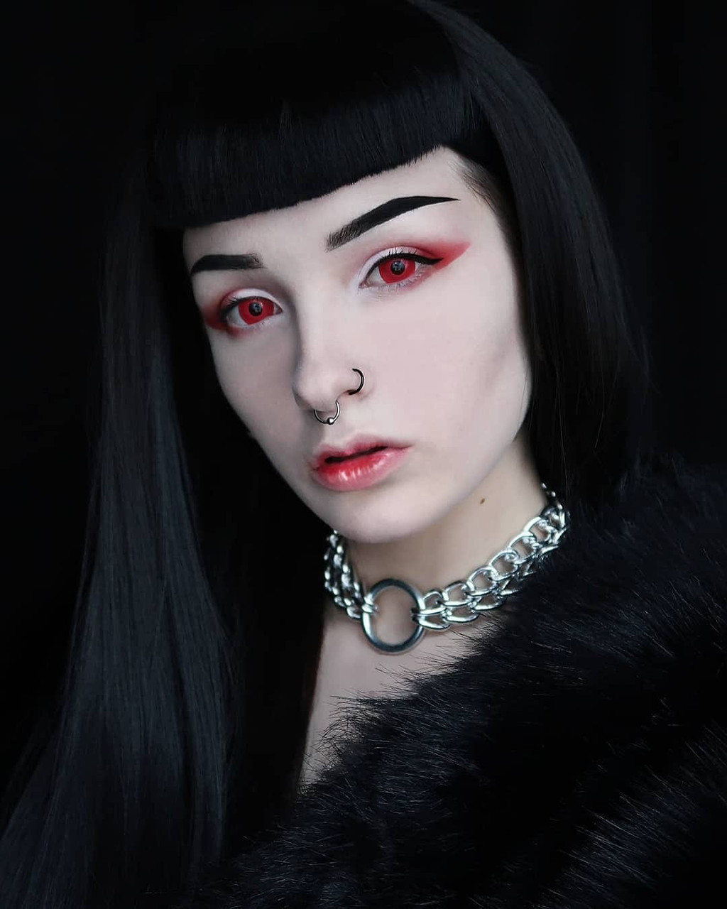 CrazyLab Red Mini Sclera Circle Lenses