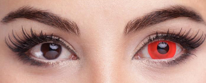 CrazyLab Red Mini Sclera Circle Lenses