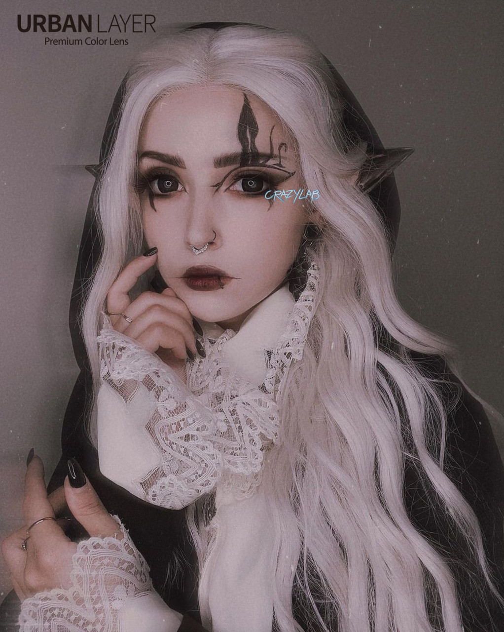 CrazyLab Black Mini Sclera Circle Lenses