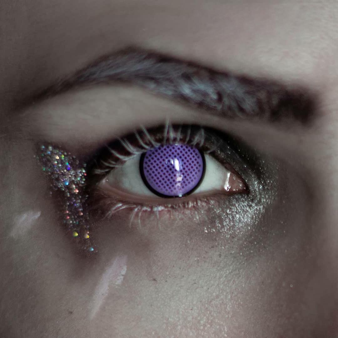 CrazyLab Violet Mesh R Circle Lenses