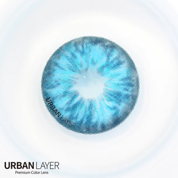 Urban Layer Amazon Blue Circle Lenses - USA 1-3 Day Ship