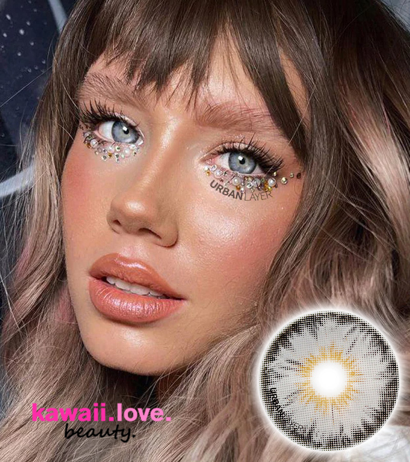 Urban Layer Siri Gray Circle Lenses - USA 1-3 Day Ship