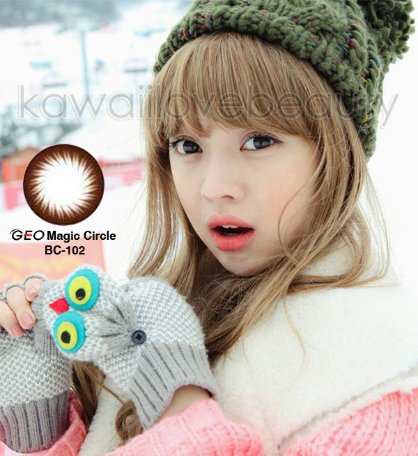 GEO Magic Circle Lenses Black Brown BC-102