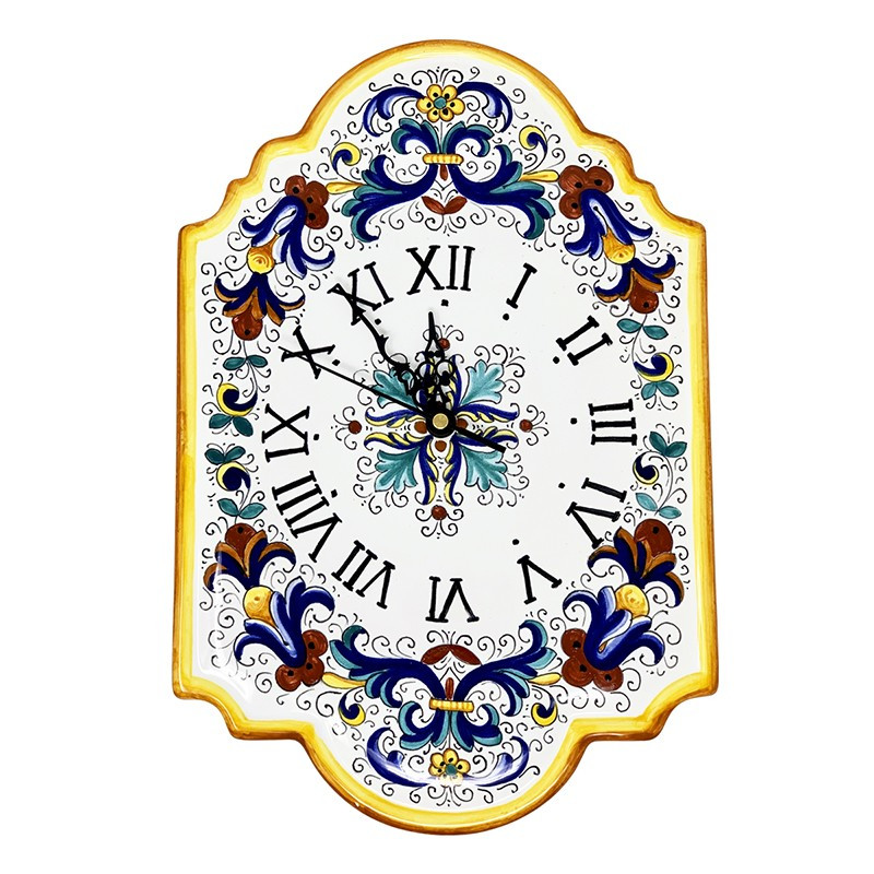 Italian Ceramic Wall Clock - Ricco - Fratelli Mari