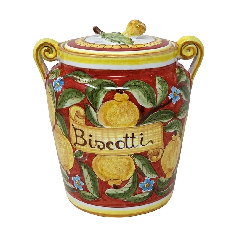 Italian Ceramic Biscotti Jars